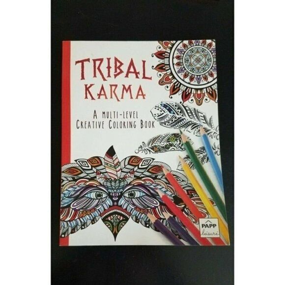 Toys | Tribal Karma A Multi Level Creative Coloring Book | Poshmark